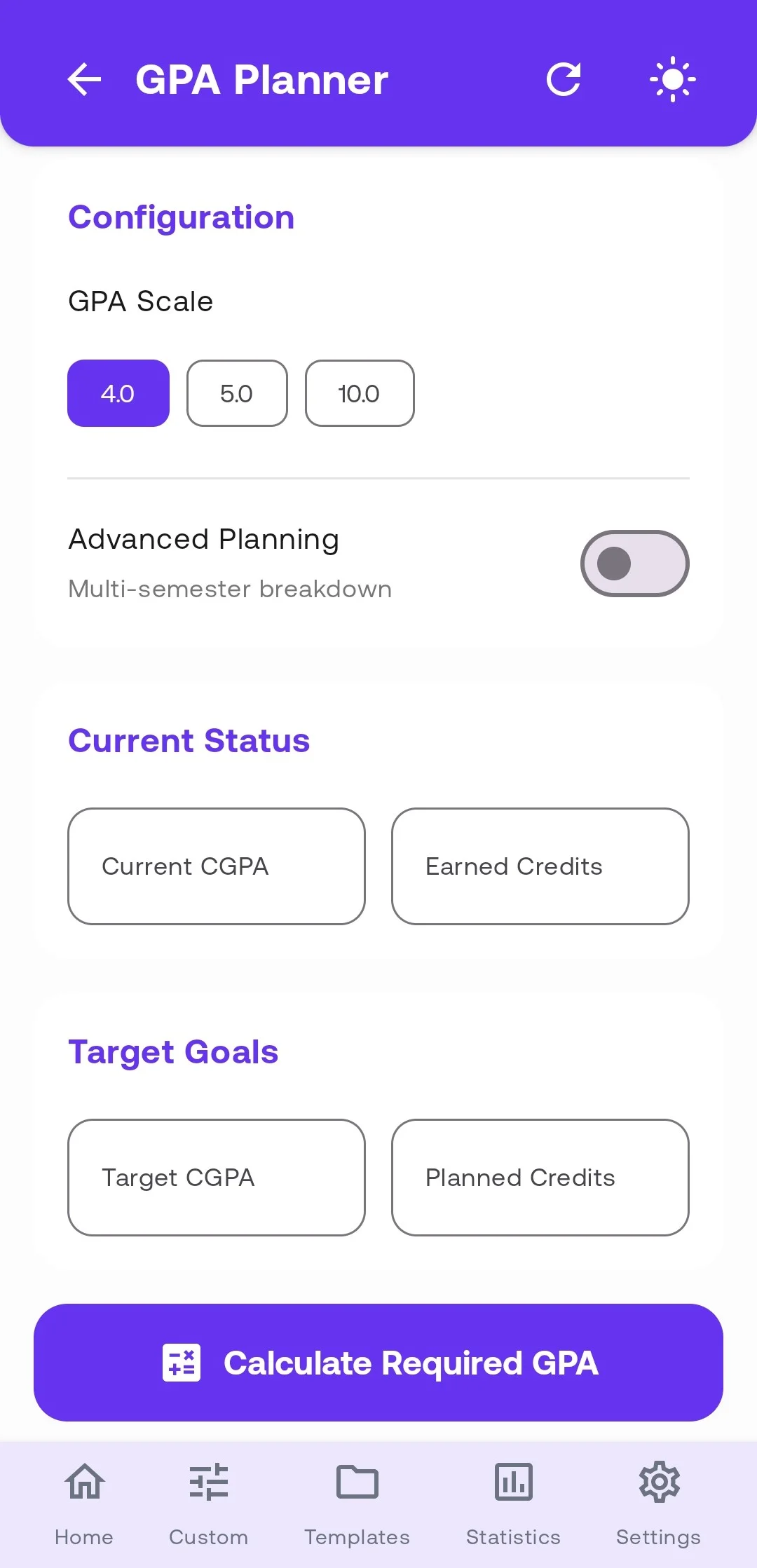GPA Calculator & Planner - Smart Academic Planning Tool